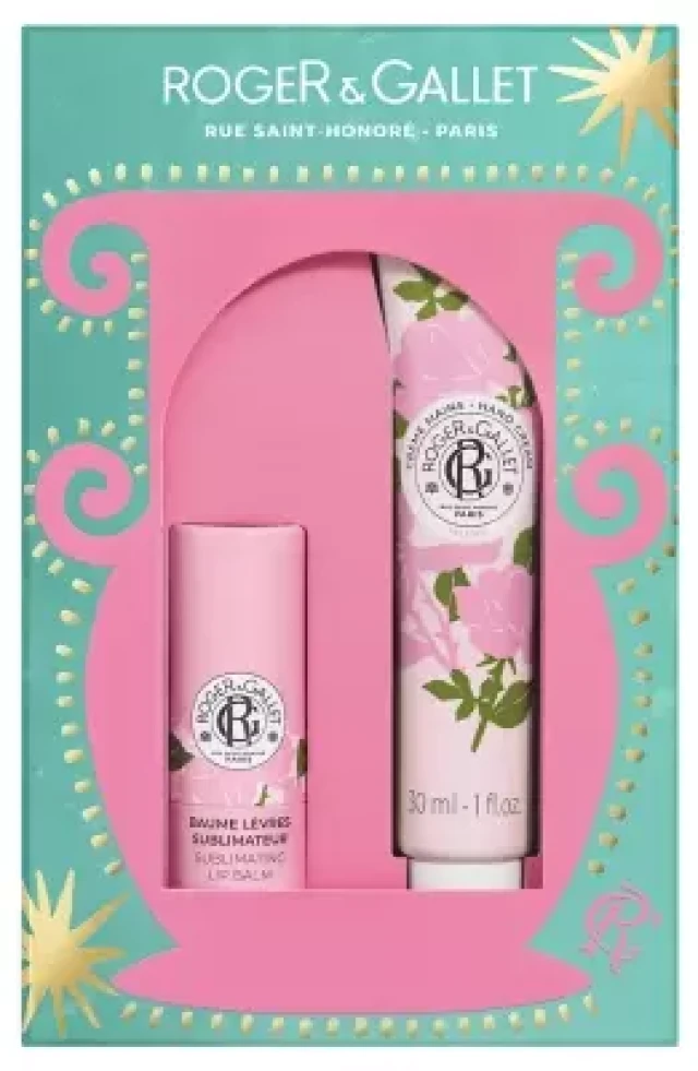 Roger & Gallet Rose Hand Cream 30 ml + Sublimating Lip Balm 3,5 g ...
